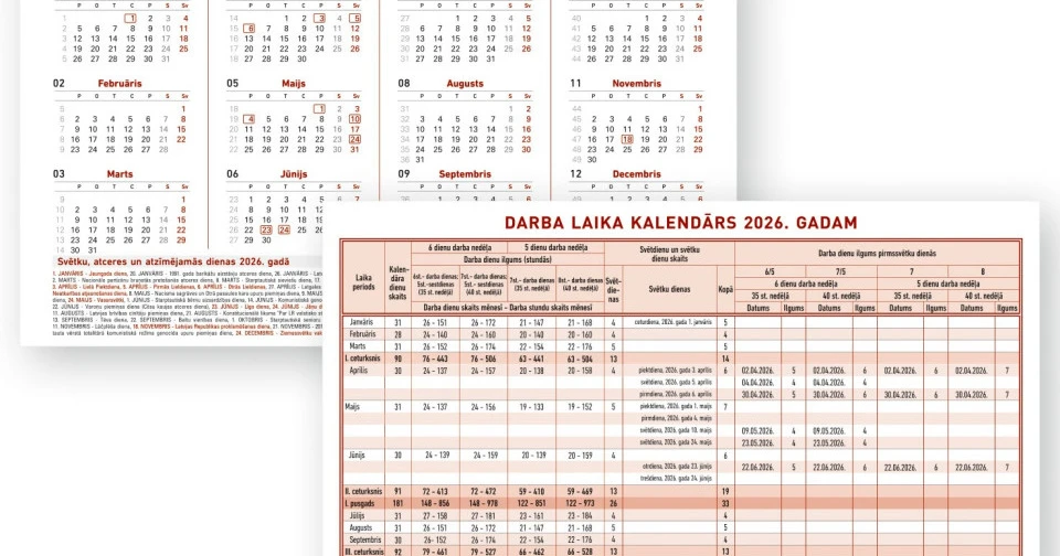Grāmatveža kalendārs 2026