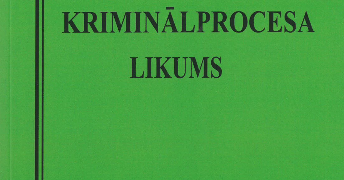 Kriminālprocesa likums 2023